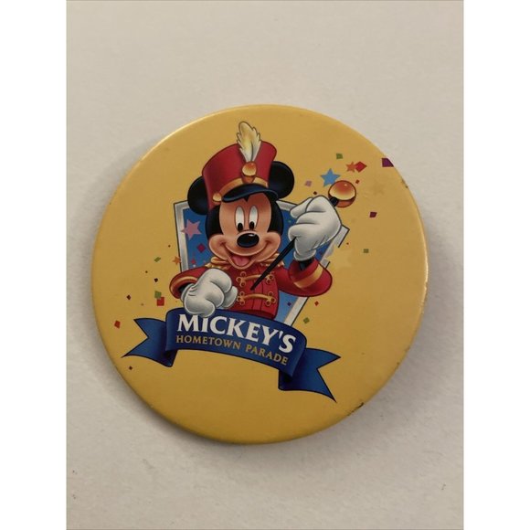 Other | Vintage Mickeys Hometown Parade Disney Mickey Mouse Button Pin ...